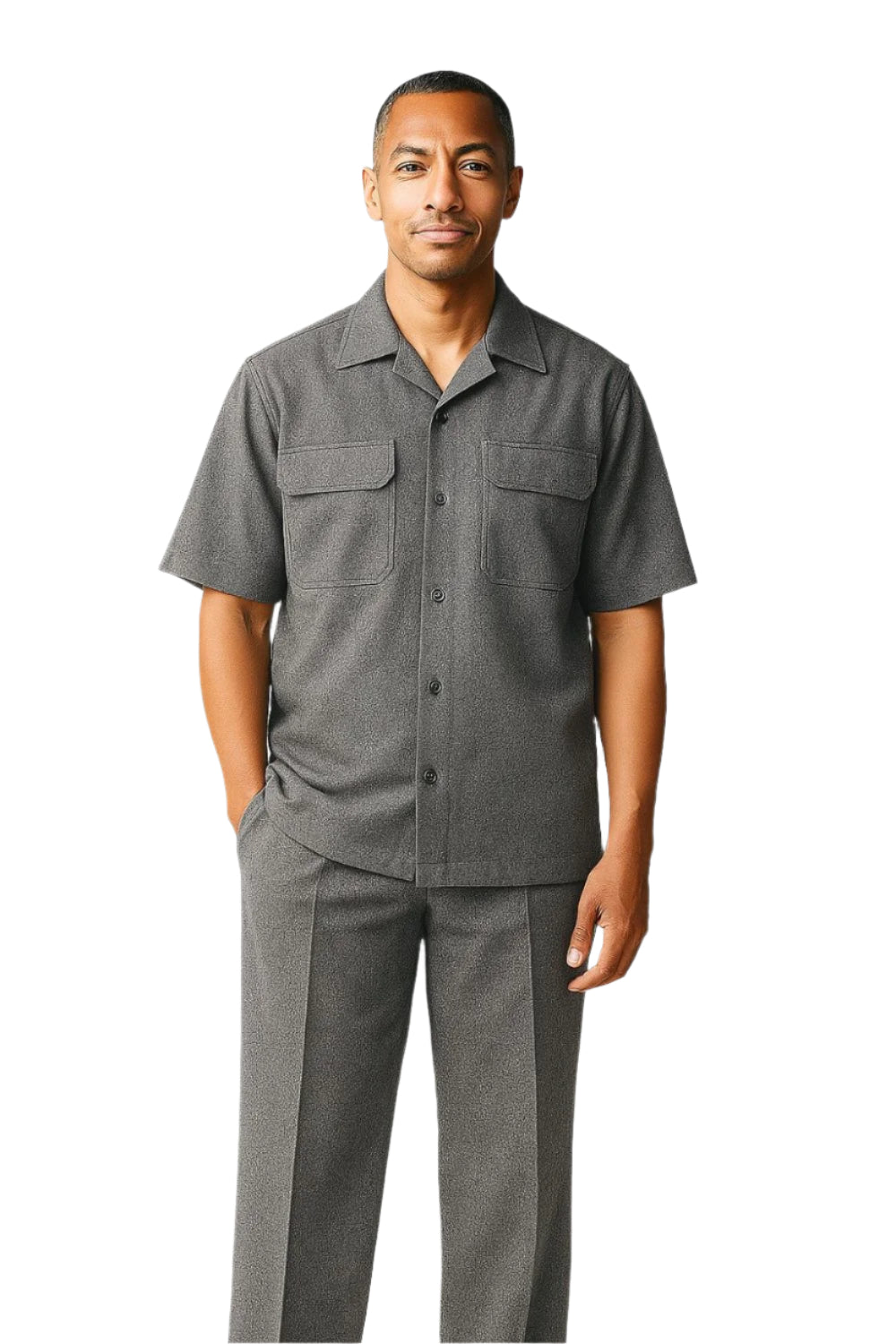 (L) Stacy Adams - Men’s Black 2 Piece Walking Suit Long Pants Set ...