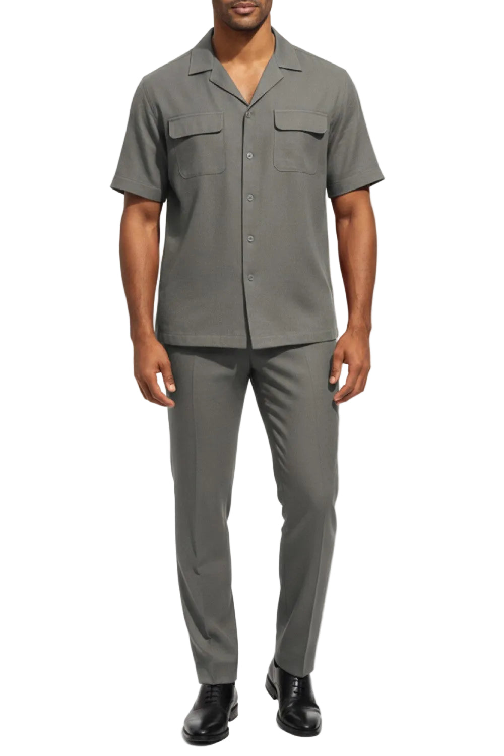 Stacy Adams Gray Linen 2 Piece Walking Suit Set | SUITS OUTLETS | Suits ...