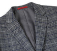 Classic Regular Fit Blazer Windowpane Pattern in Gray | Suits Outlets ...