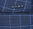 Classic Regular Fit Blazer Windowpane Pattern in Blue | Suits Outlets ...