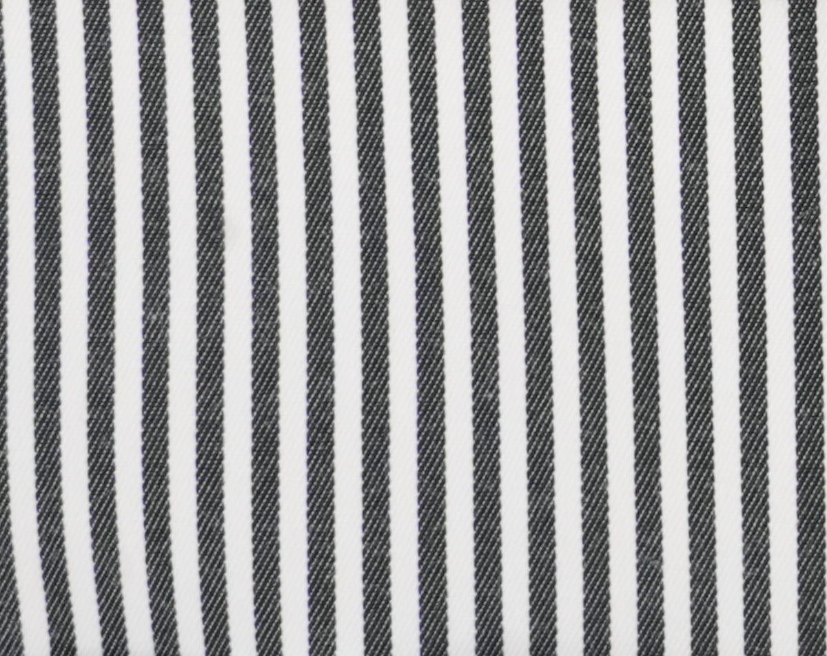 Black White Bold Stripe French Cuff Dress Shirt with Tie, Cuff Links a ...