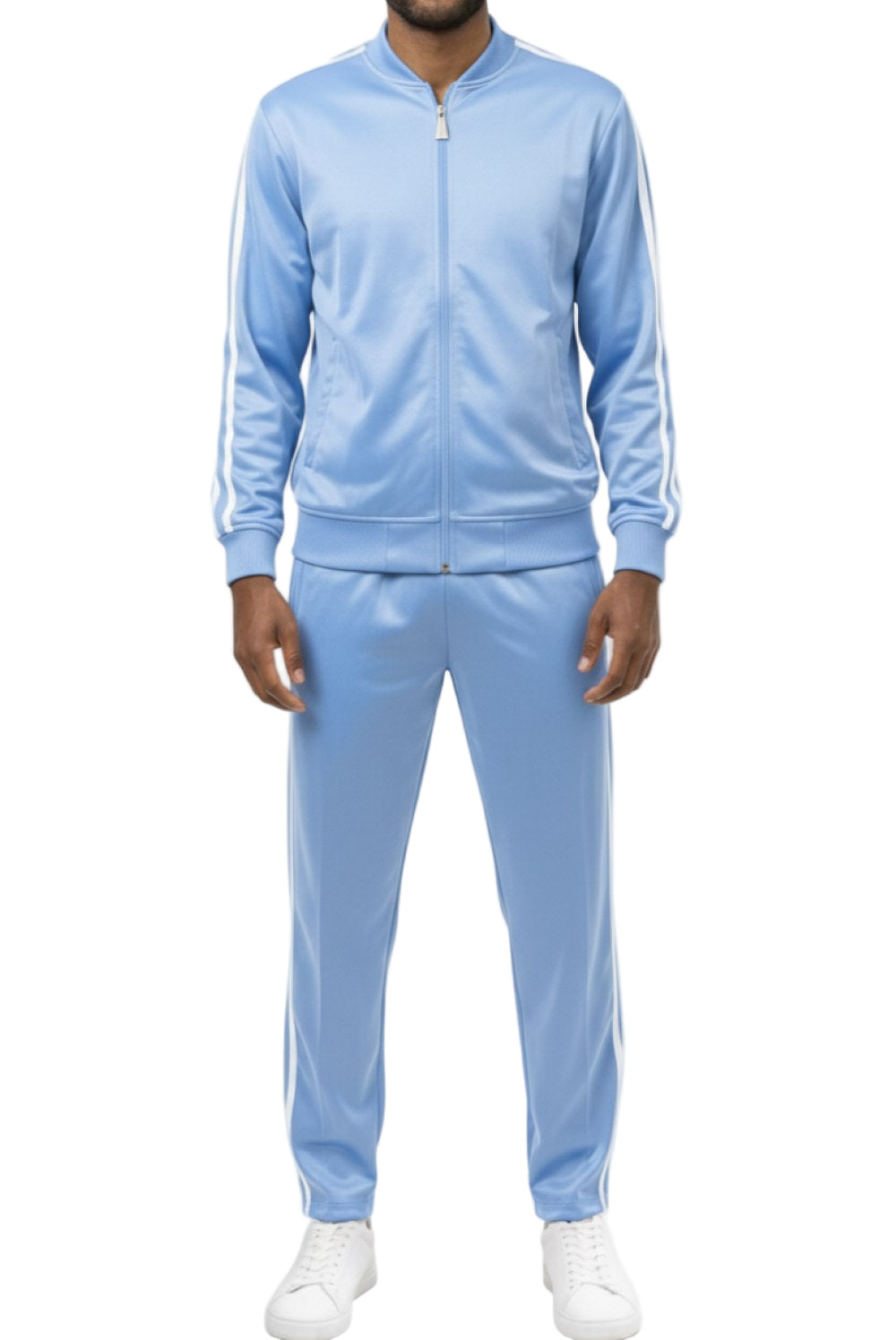 Men's Casual Jogging Set 2 Piece in Carolina Blue | Suits Outlets Men's ...