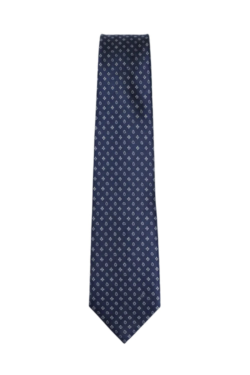 Navy Floral Paisley Pattern Tie | Suits Outlets Men's Fashion