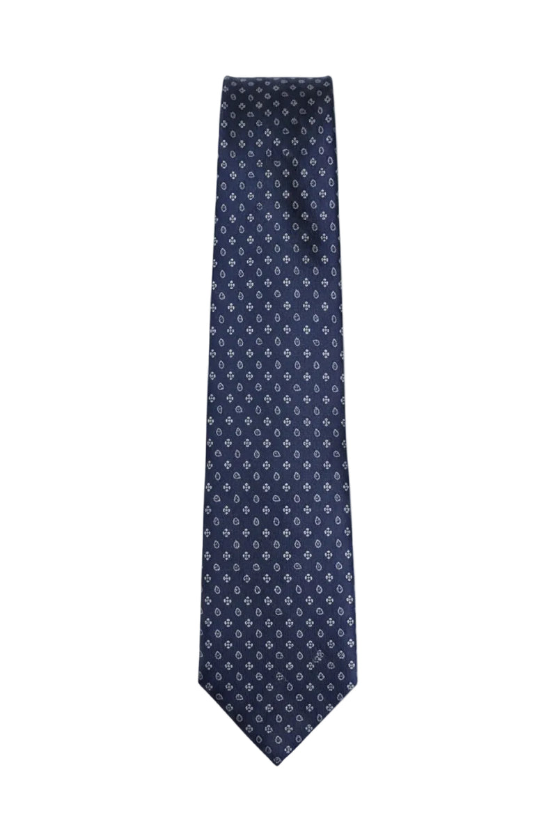 Navy Floral Paisley Pattern Tie | Suits Outlets Men's Fashion