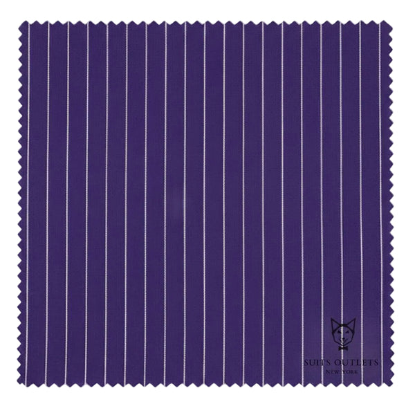 Purple Pinstripe Double Breasted Suit | Rockefeller Collection | SUITS ...