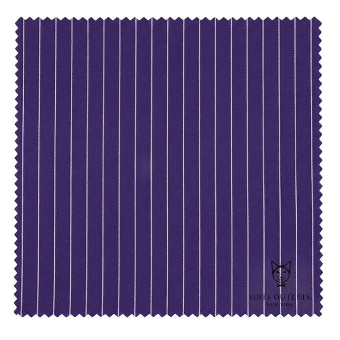 Purple Pinstripe Double Breasted Suit | Rockefeller Collection | SUITS ...