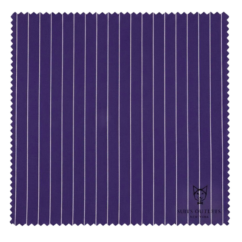 Purple Pinstripe Double Breasted Suit | Rockefeller Collection | SUITS ...