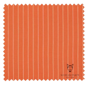 Orange Pinstripe Double Breasted Suit | Rockefeller Collection | SUITS ...
