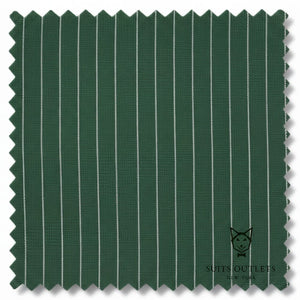 Hunter Green Pinstripe Double Breasted Suit | Rockefeller Collection ...