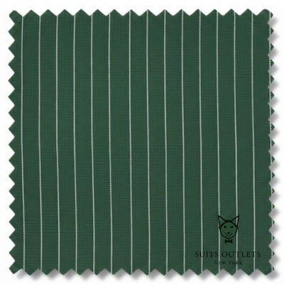Hunter Green Pinstripe Double Breasted Suit | Rockefeller Collection ...