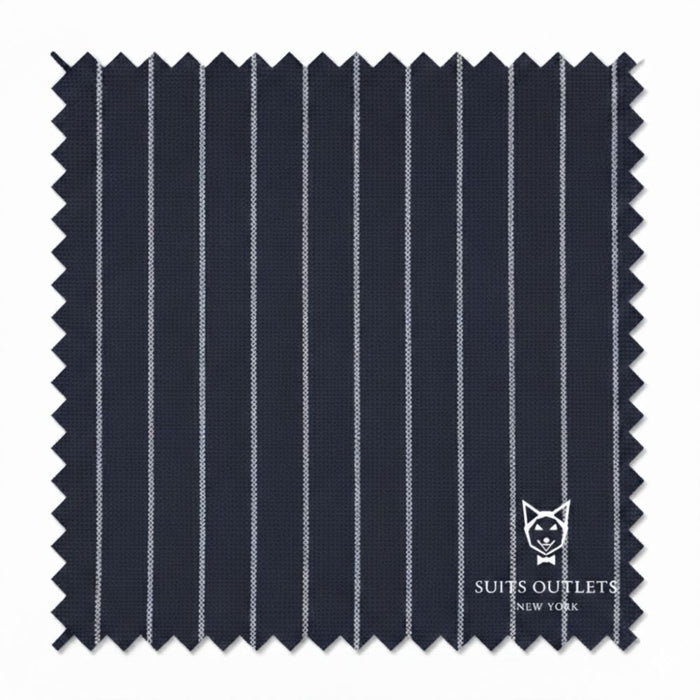 Navy Pinstripe Double Breasted Suit | Rockefeller Collection | SUITS ...