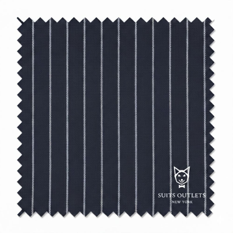 Navy Pinstripe Double Breasted Suit | Rockefeller Collection | SUITS ...