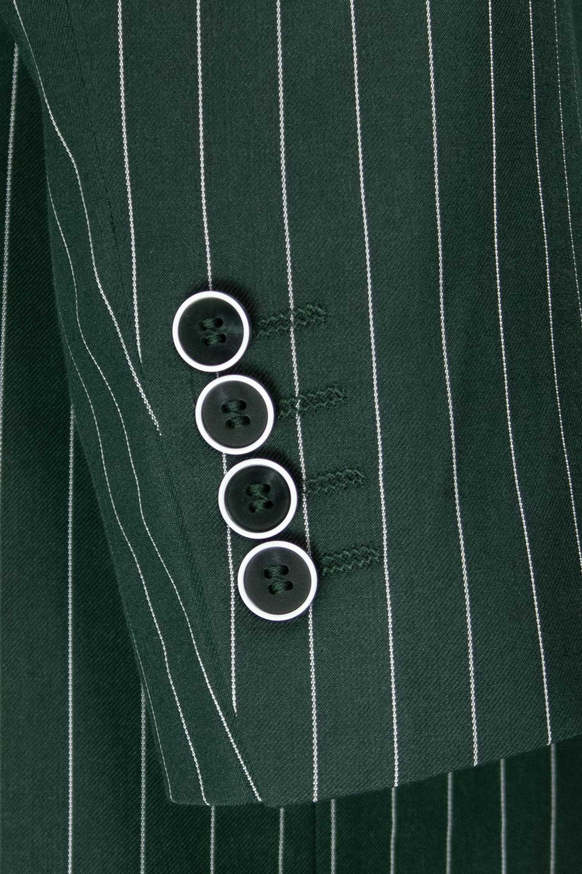 Odyssey Collection - Hunter Green Regular Fit 3 Piece Suit 2 Button Ga ...