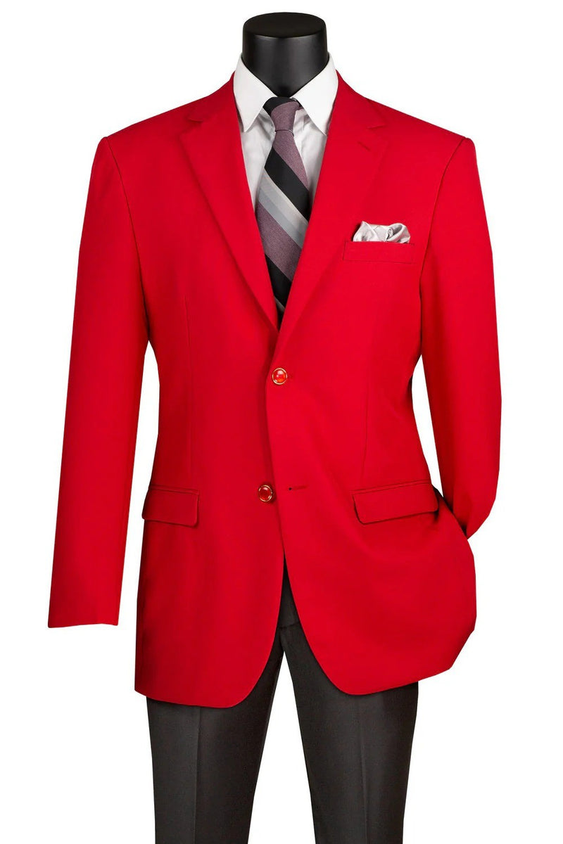 Men's Red Regular Fit Everyday Blazer | Suits Outlets Men's Fashion