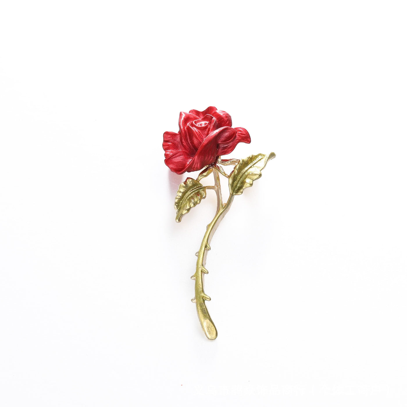 Enameled Artisan Rosebud Lapel Pin | Suits Outlets Men's Fashion