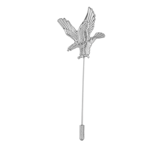 Silver American Eagle Lapel Pin | Suits Outlets Men's Fashion