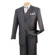 Morgan Collection - Regular Fit 3 Piece 2 Button Heather Gray | Suits ...
