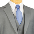 Morgan Collection - Regular Fit 3 Piece Suit 2 Button Medium Gray ...