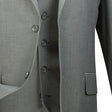 Morgan Collection - Regular Fit 3 Piece Suit 2 Button Medium Gray ...