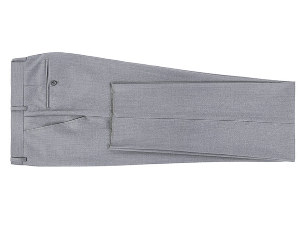 Dress Pants Regular Leg Un-Hemmed Bottoms in Gray | Suits Outlets Men's ...