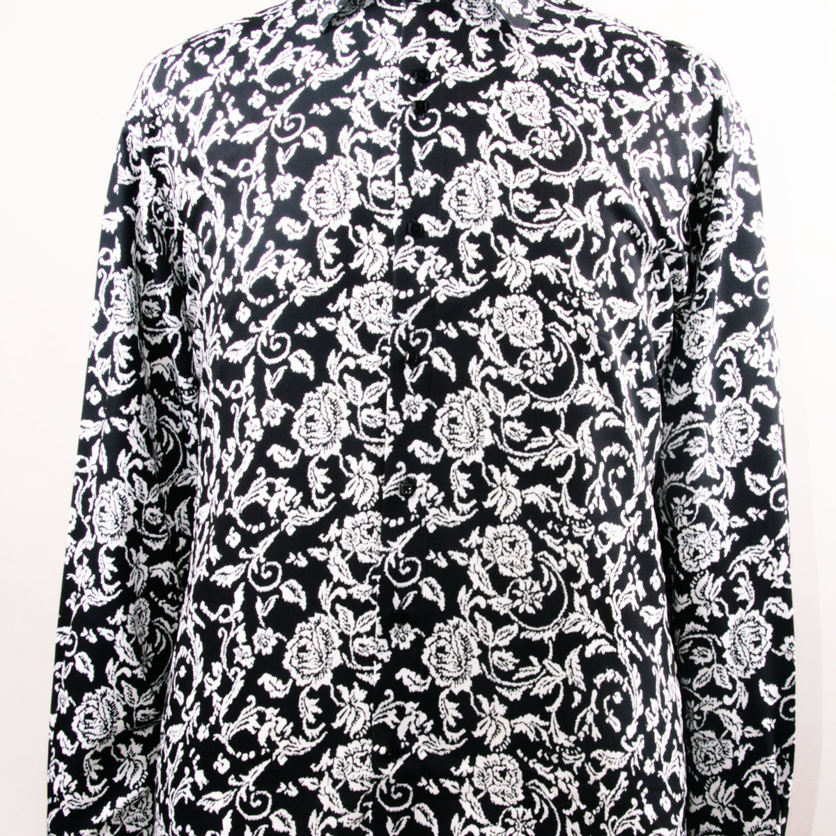 black and white pattern shirt mens
